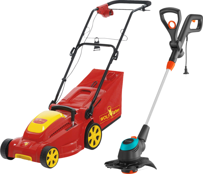 Wolf Garten A 370 E + Gardena EasyCut 450/25 - Grasmaaierwinkel.nl